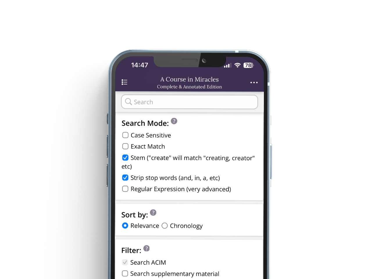 Simple Regular Expressions for ACIM CE App Users - ACIM CE App News