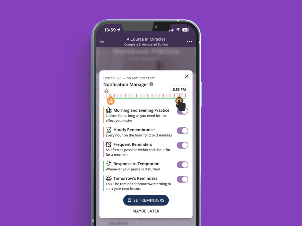 Workbook Practice Module Update & Preview - ACIM CE App News