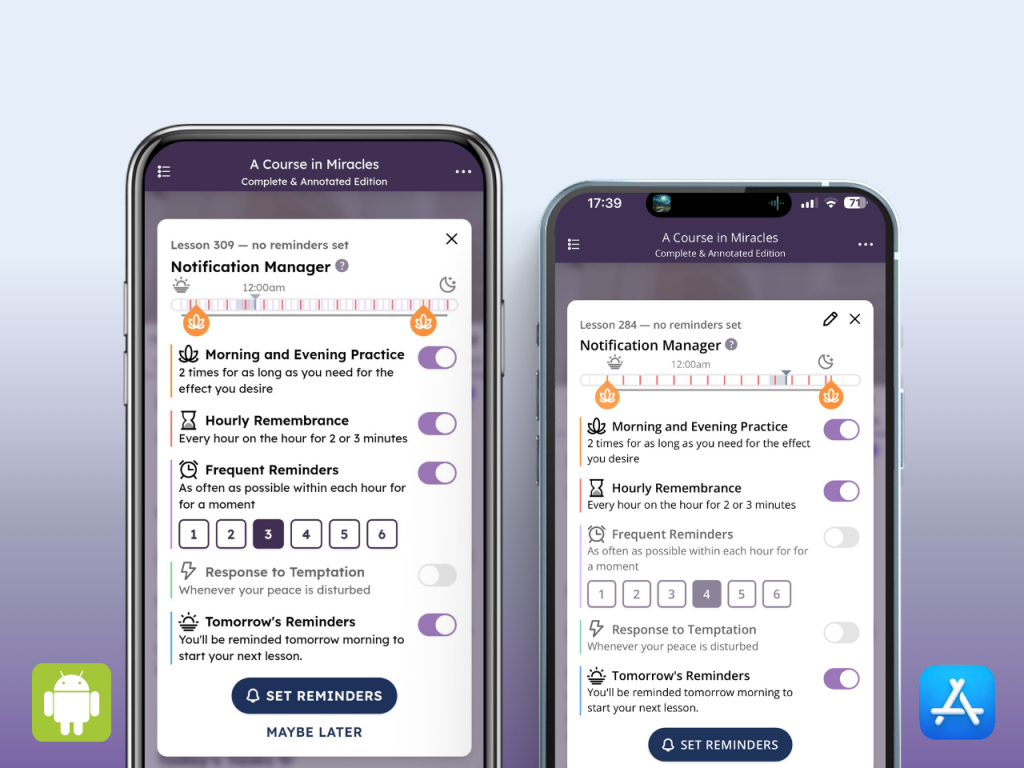 Workbook Notifications are Here! - ACIM CE App News